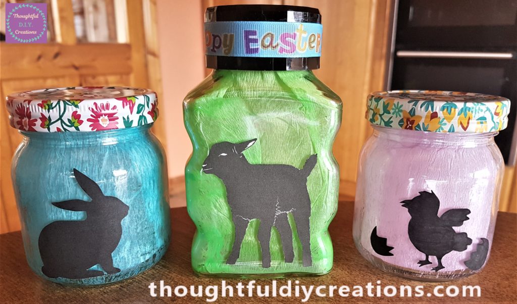 Easy Easter Jars Craft - thoughtfuldiycreations D.I.Y. Easter Decor ...