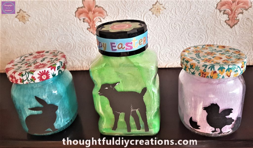 Easy Easter Jars Craft - thoughtfuldiycreations D.I.Y. Easter Decor ...