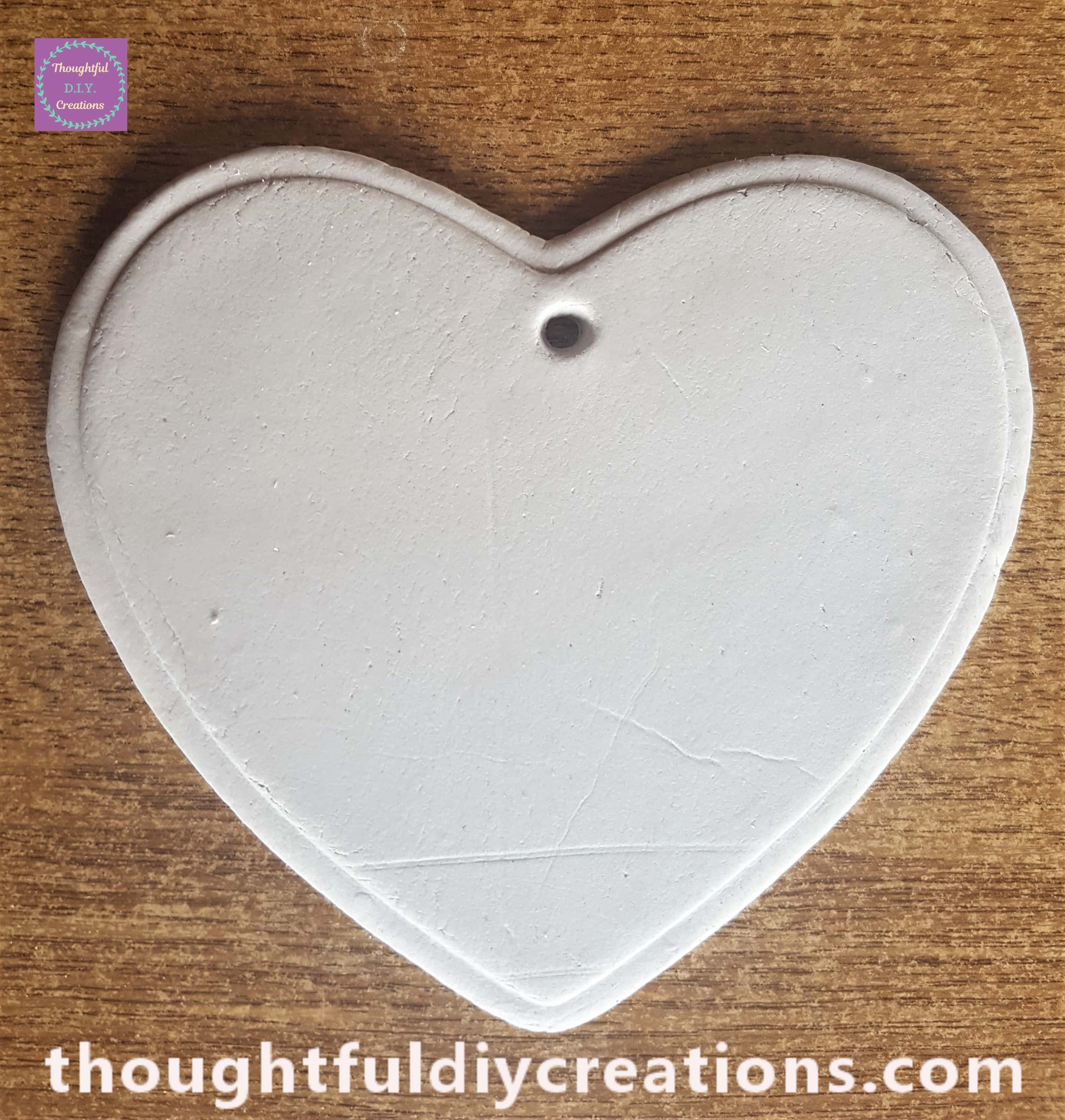 Clay Heart Tutorial - thoughtfuldiycreations D.I.Y. Home Decor Gift Idea