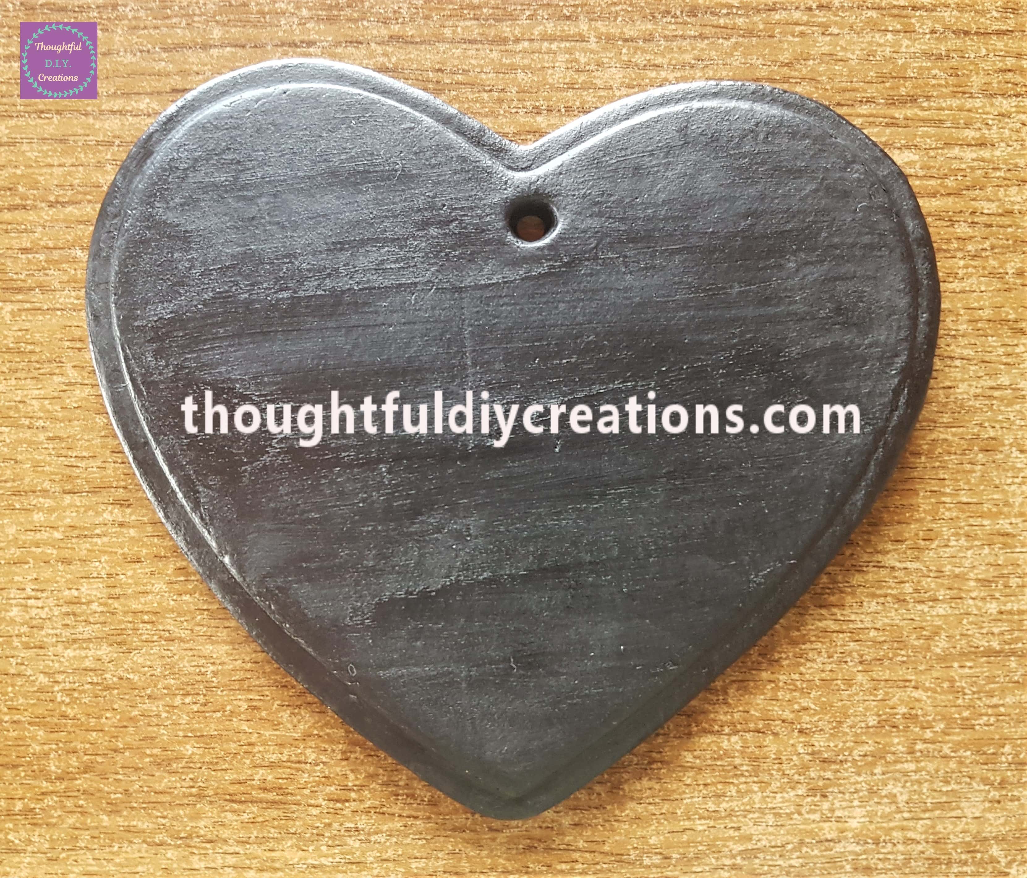 Clay Heart Tutorial - thoughtfuldiycreations D.I.Y. Home Decor Gift Idea