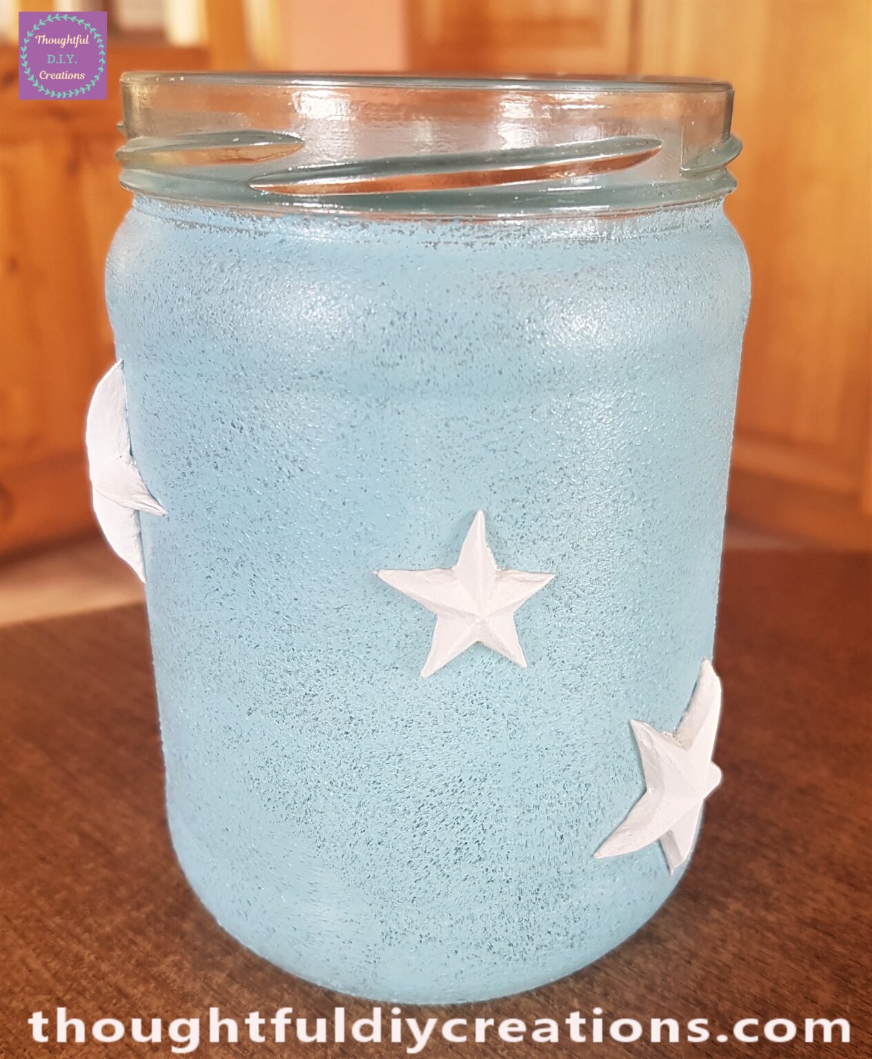 Moon and Stars Light-Up-Jar Tutorial - thoughtfuldiycreations D.I.Y. Jar