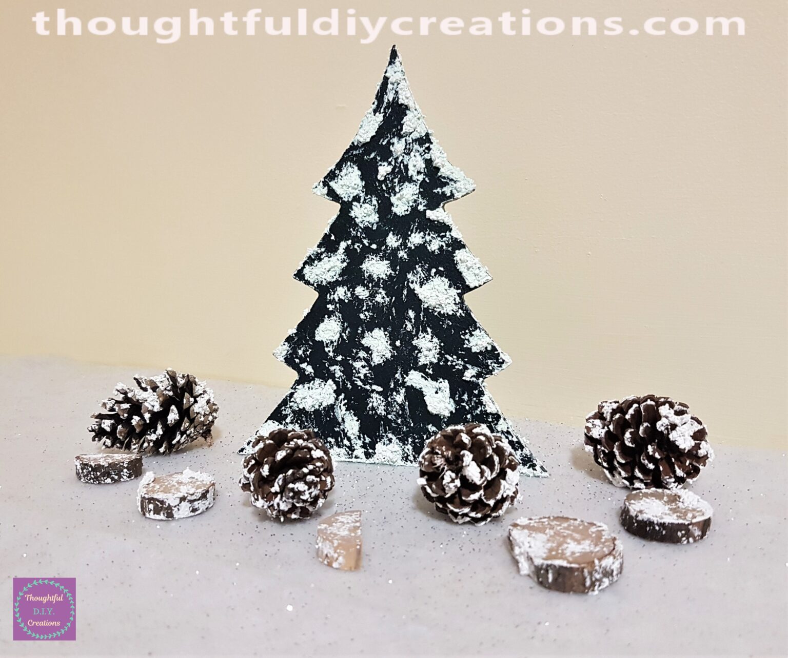 Christmas Tree Craft Tutorial - thoughtfuldiycreations D.I.Y. Xmas Decor
